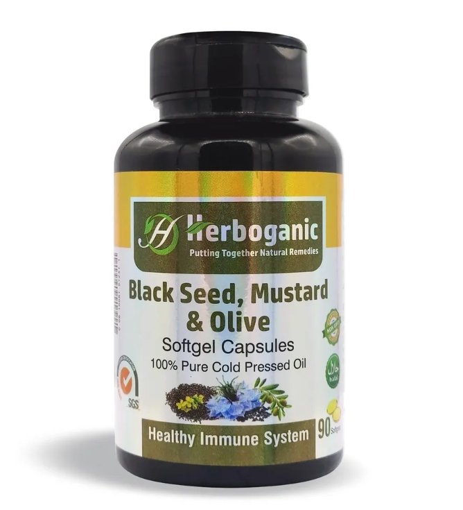 Black Seed, Mustard & Olive Softgel Capsules – 90 Pack - Blackseed Cure